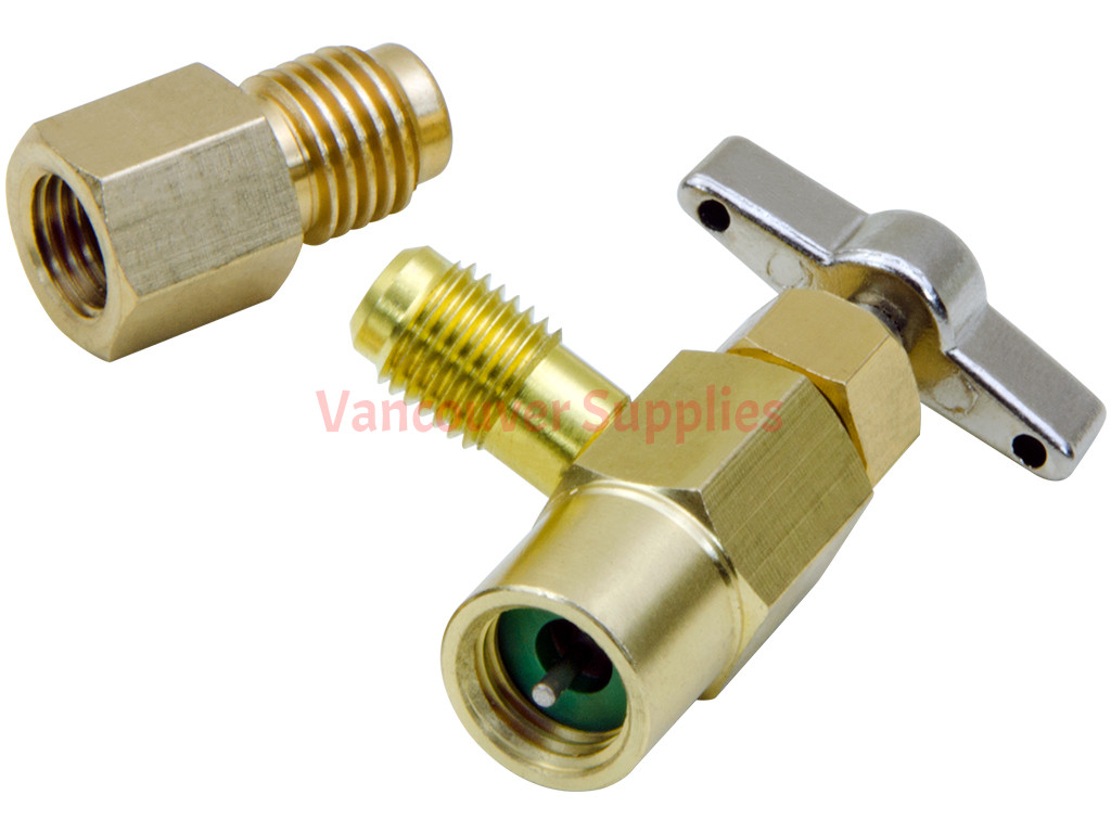 R1234yf Self-Sealing Left Thread Canister Taper Valve Bottle ...
