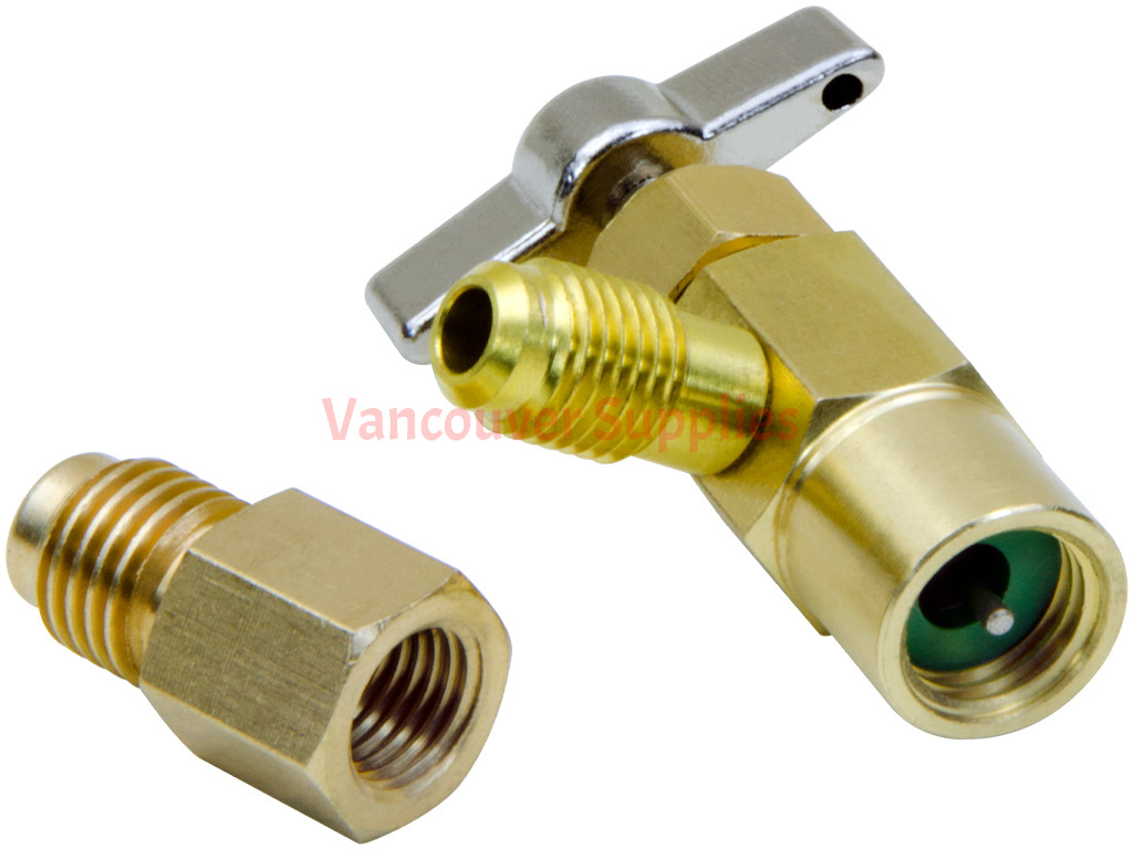 R1234yf Self-Sealing Left Thread Canister Taper Valve Bottle ...